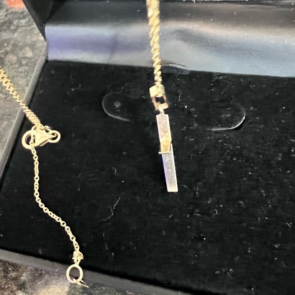 Simple Real 14k-Gold Cross Necklace Rolo Chain Includ… - Gem